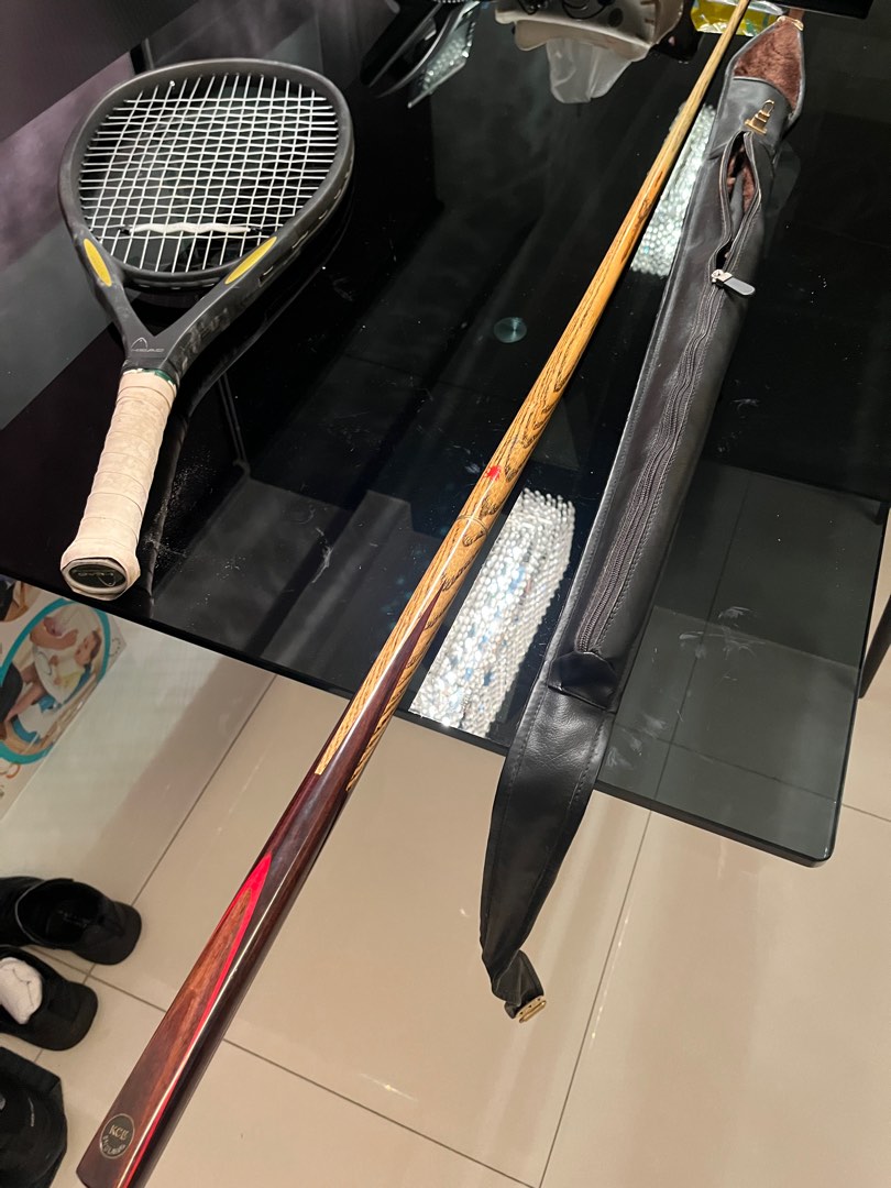 Pool cue and head tennis racquet, Sports Equipment, Sports & Games ...