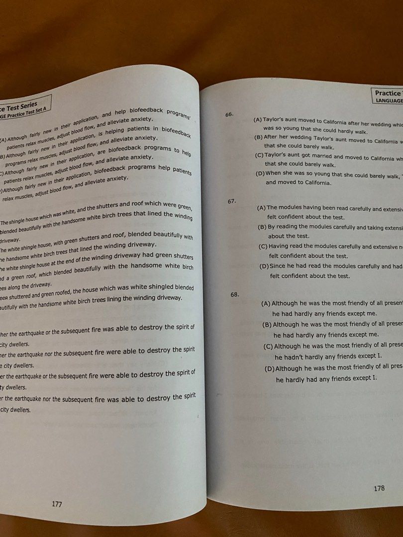 Practice Test Series Academic Gateway: Updated Version on Carousell