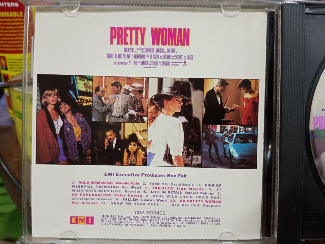 Pretty Woman Original Motion Picture Soundtrack CD, Hobbies & Toys ...