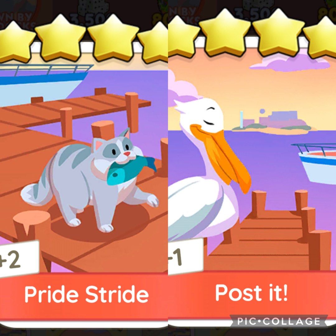 Pride Stide / Post It (More in profile) 4 Star Monopoly Go, Video ...