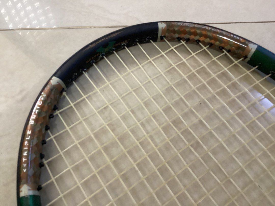 PRINCE TRIPLE TREAT GRAFITE( TITANIUM, COPPER, CARBON) MID PLUS TENNIS ...