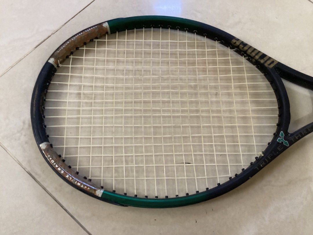 PRINCE TRIPLE TREAT GRAFITE( TITANIUM, COPPER, CARBON) MID PLUS TENNIS ...