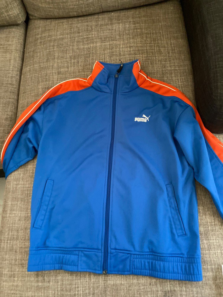 PUMA blue/orange jacket on Carousell