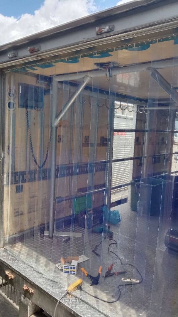 PVC Plastic Curtain Clear/Yellow Plain/Rib Type on Carousell