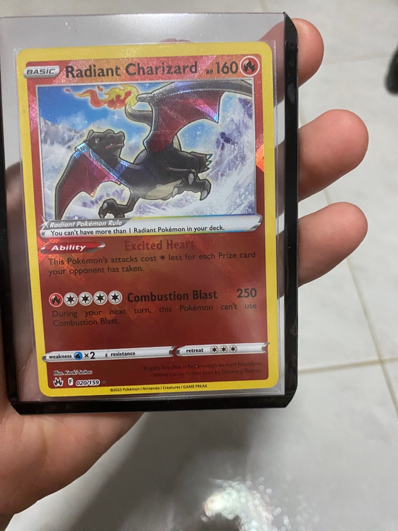 Radiant charizard crown zenith, Hobbies & Toys, Toys & Games on Carousell