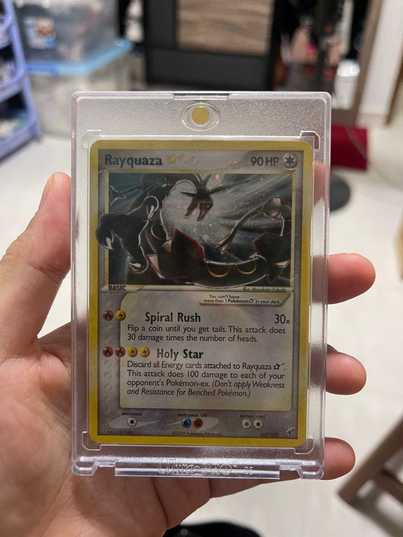 Rayquaza Gold Star, Hobbies & Toys, Toys & Games on Carousell