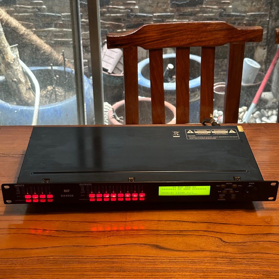 RCF DX4008 Speaker Processor 4-Input 8-Output, Audio, Other Audio Equipment on Carousell
