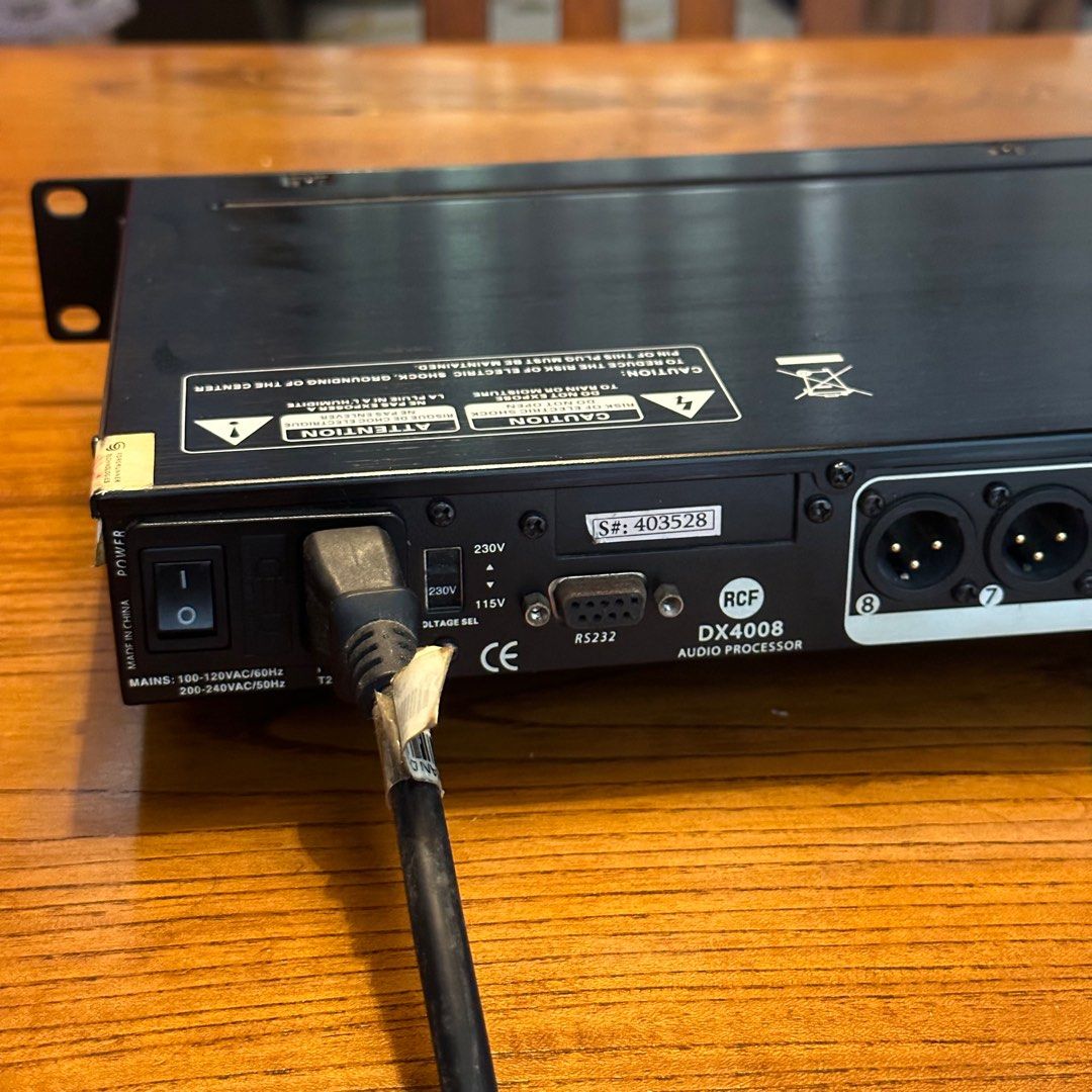 RCF DX4008 Speaker Processor 4-Input 8-Output, Audio, Other Audio Equipment on Carousell