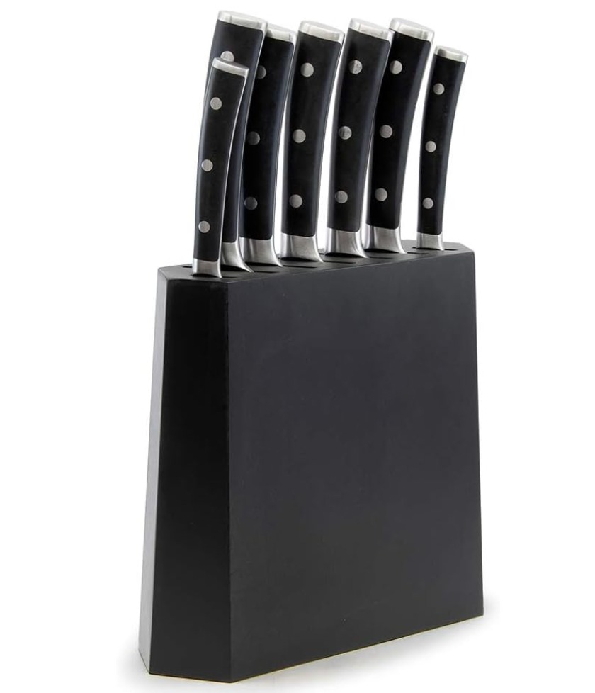 Salt&Pepper Strand Angled Knife Block Set (Item Code 562), Furniture ...