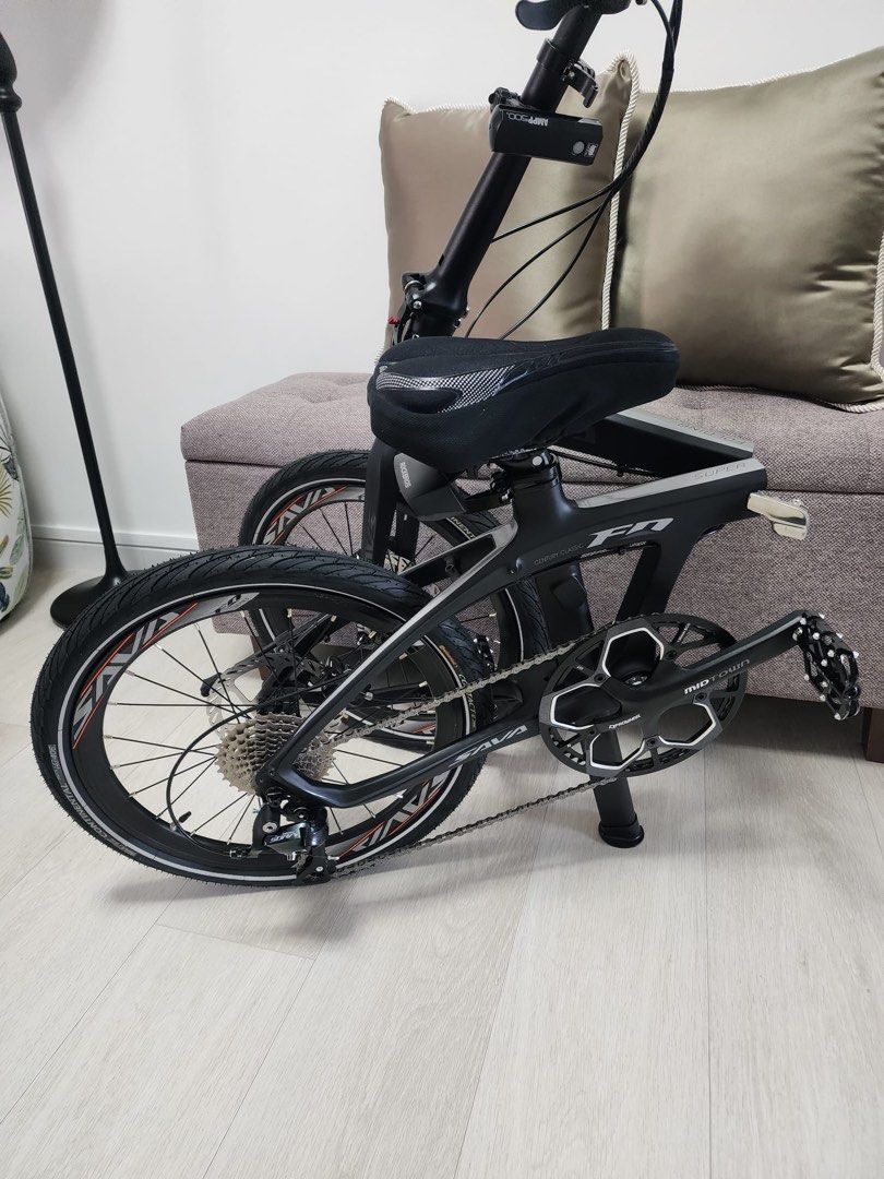Sava Z1 carbon fiber folding bike/bicycle, Sports Equipment, Bicycles ...