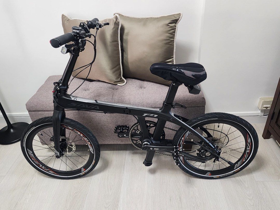 Sava Z1 carbon fiber folding bike/bicycle, Sports Equipment, Bicycles ...