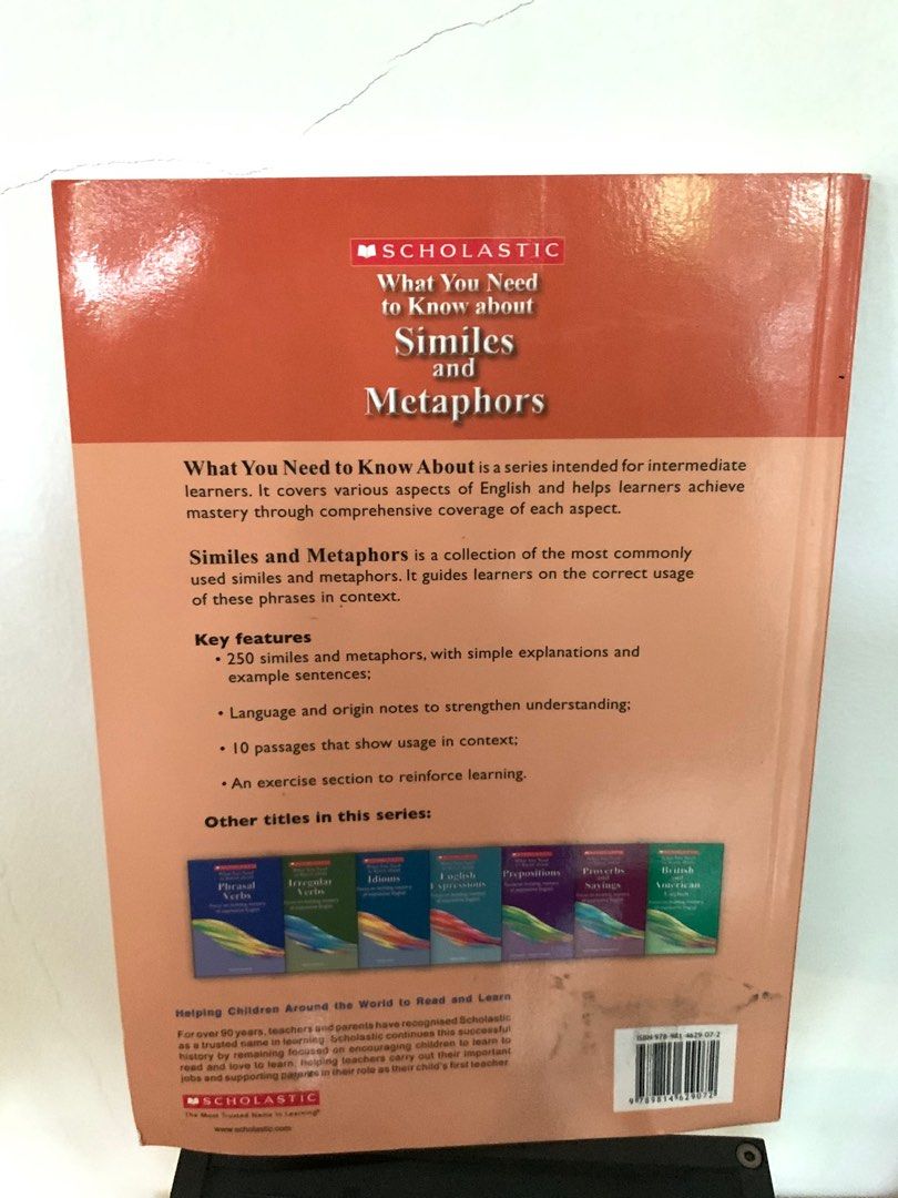Scholastic Simile and Metaphors, Hobbies & Toys, Books & Magazines ...