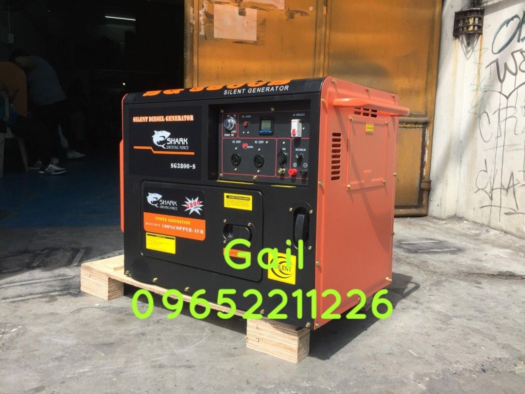 SHARK 3.5kva Air-cooled Diesel Generator (SG-3800S), Commercial ...