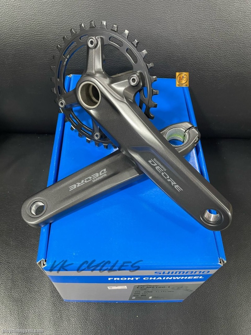SHIMANO DEORE CRANKSET M5100 FC-M5100 32T 170MM 1x10-speed 1x11-speed, Sports Equipment ...
