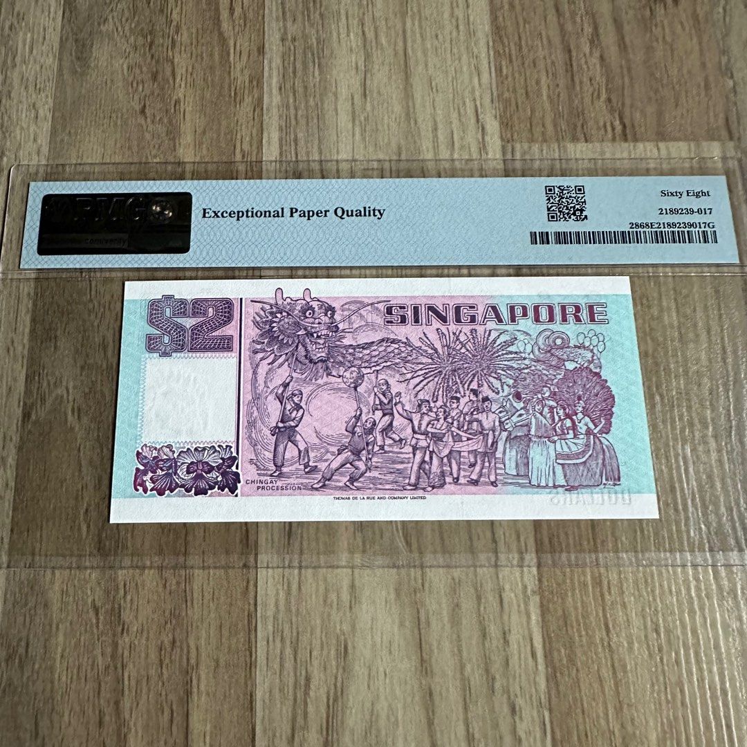 Ship $2 Serial Numbers 000108 PMG 68 Super Gem UNC 一定發, Hobbies & Toys ...
