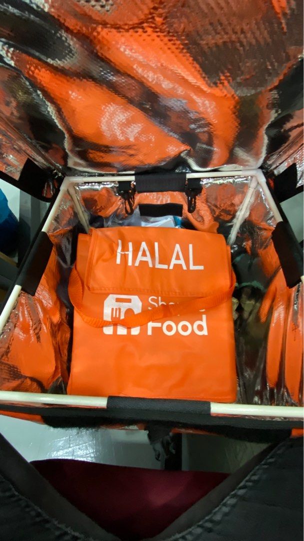 Shopee food bag, Men's Fashion, Bags, Backpacks on Carousell