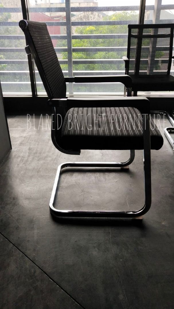 Sled mesh type visitor chair | office furniture tables and cabinets ...