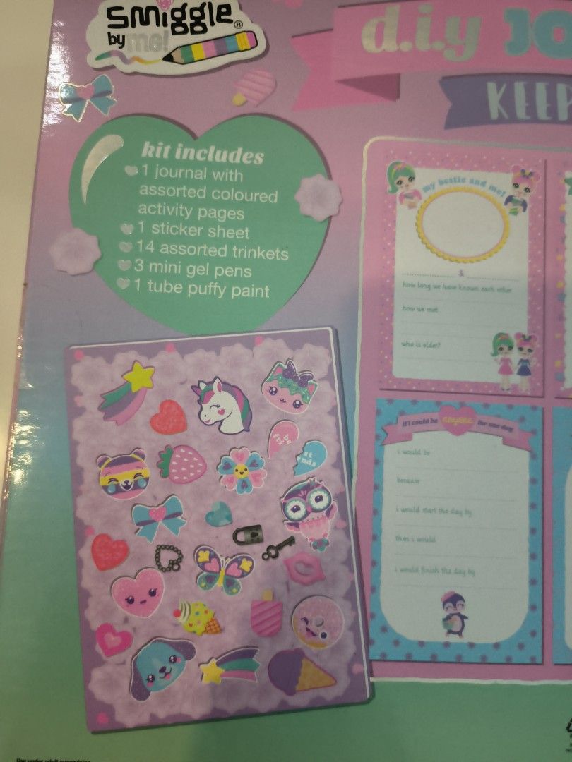 Smiggle D.I.Y journal, Hobbies & Toys, Stationery & Craft, Handmade ...