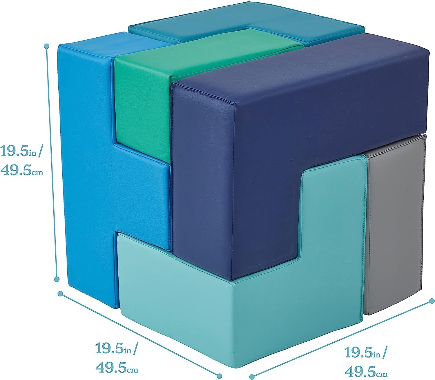 SoftZone Brainy Soft Foam Blocks, Stacking Blocks for Kids, Soma Puzzle ...