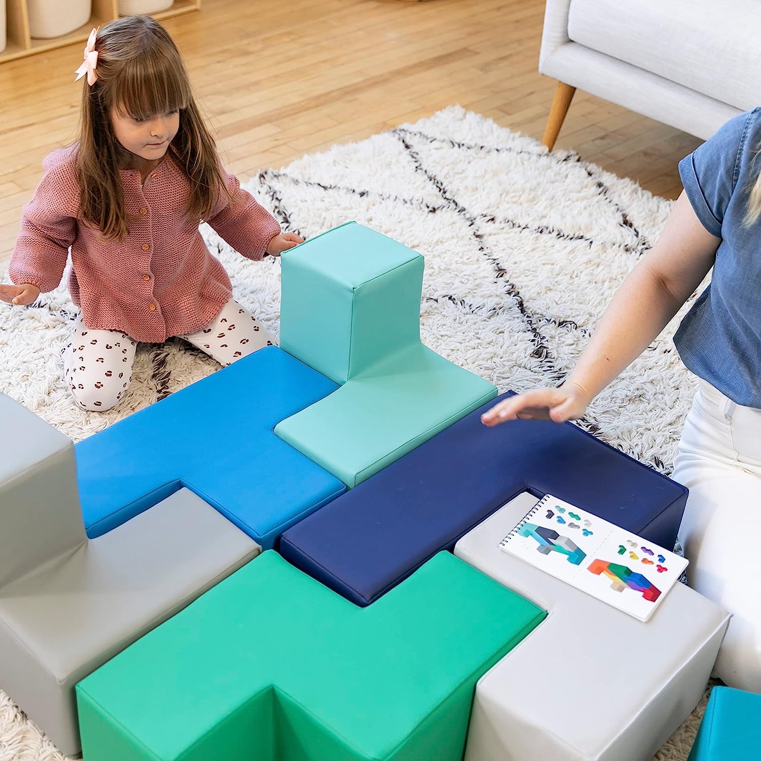 SoftZone Brainy Soft Foam Blocks, Stacking Blocks for Kids, Soma Puzzle ...