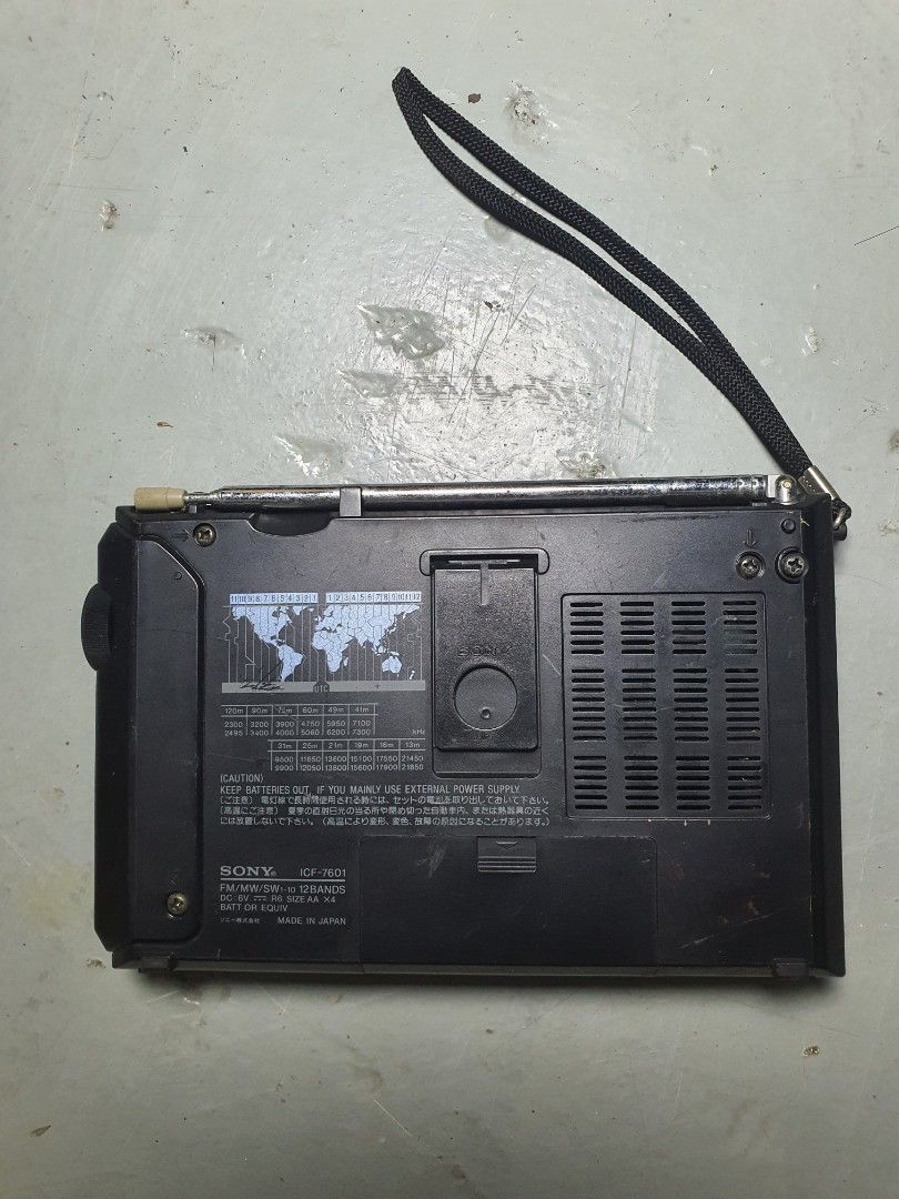 Sony ICF-7601 FM/AM/SW 12 Band Portable Radio/Receiver, Hobbies & Toys ...