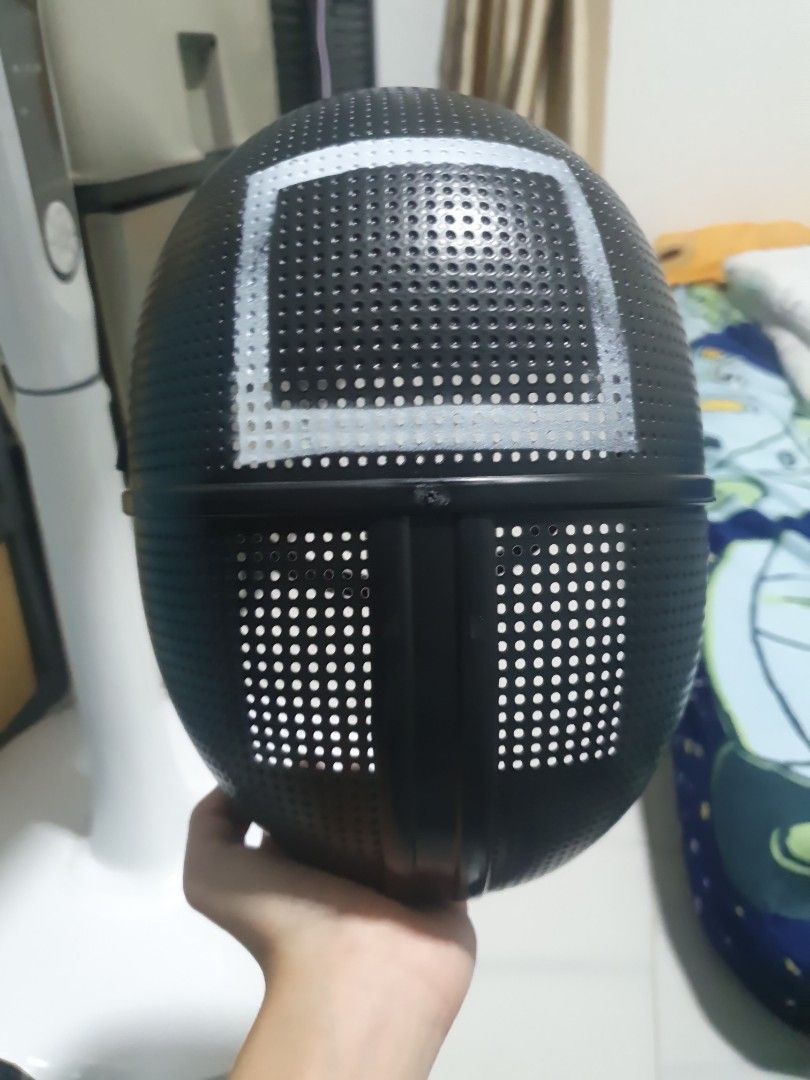 Squid game mask (square), Hobbies & Toys, Toys & Games on Carousell