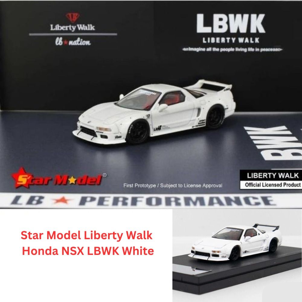 Star Model 1/64 Scale Liberty Walk Honda NSX LBWK White Die-cast Car, Hobbies & Toys, Toys ...