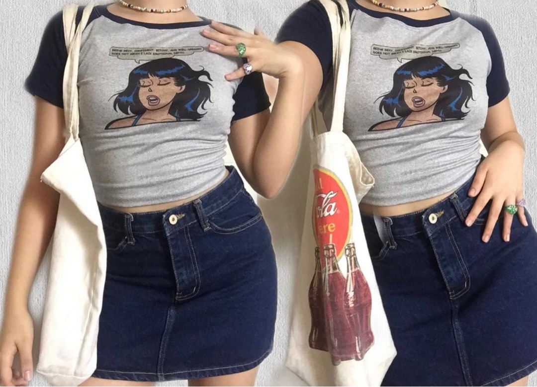 Statement Baby Tee, Women's Fashion, Tops, Shirts on Carousell