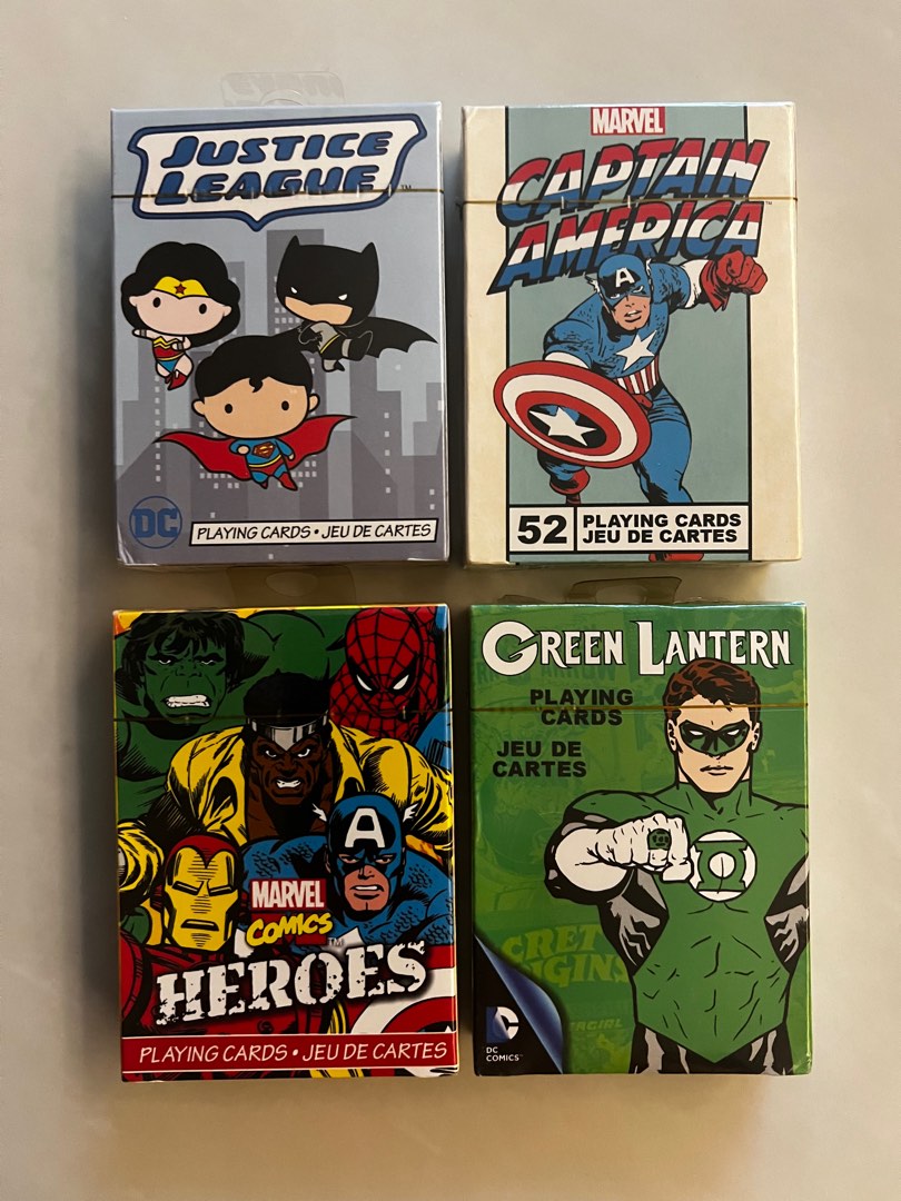 Super Hero Playing Cards, Hobbies & Toys, Toys & Games on Carousell