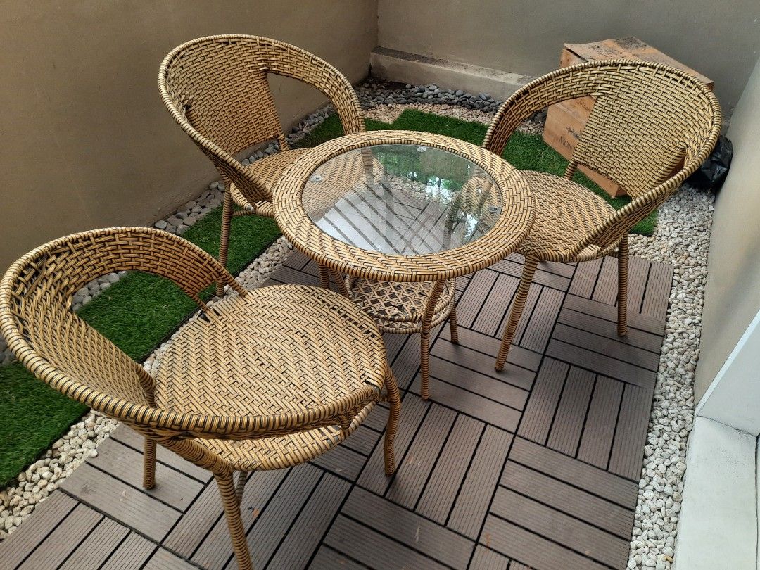 TABLE & CHAIR mini Tea Set on Carousell