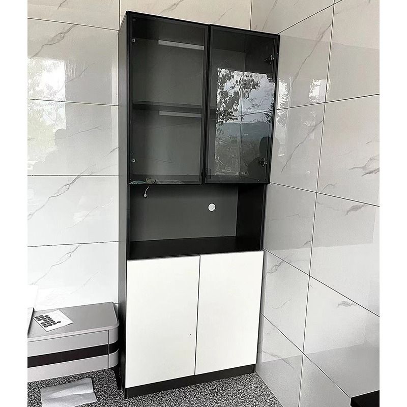 Table side cabinet high cabinet integrated wall living room storage ...