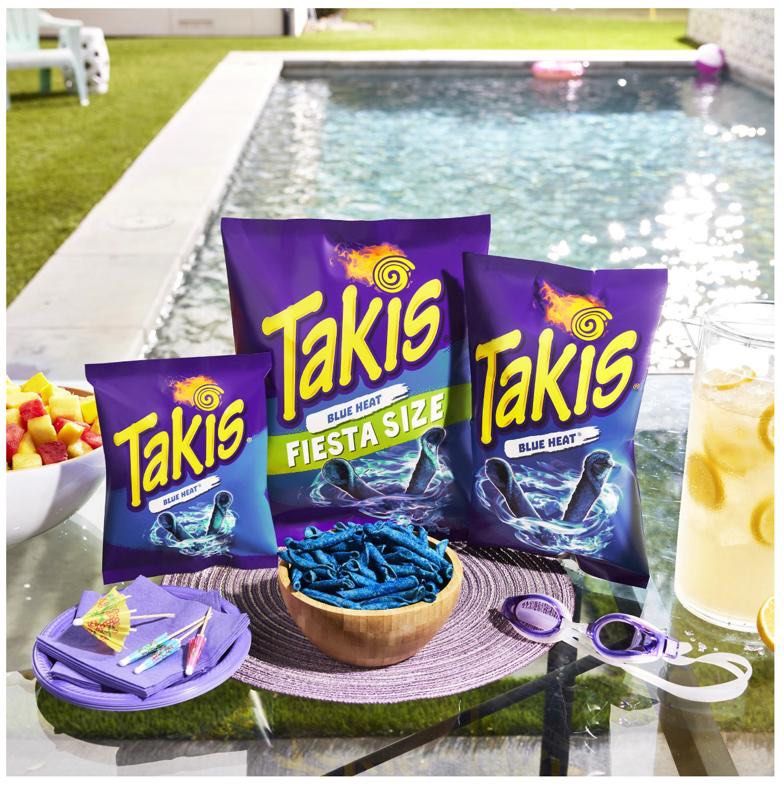 Takis Blue Heat Tortilla Chip Fiesta Size 17oz, Food & Drinks, Other ...