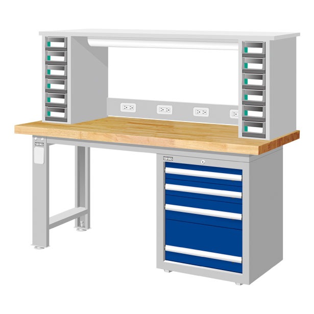 TANKO | Heavy Duty Workbench with Shelf Set and General Drawer Tool Cabinet [TAN-AWA67WR7 ...