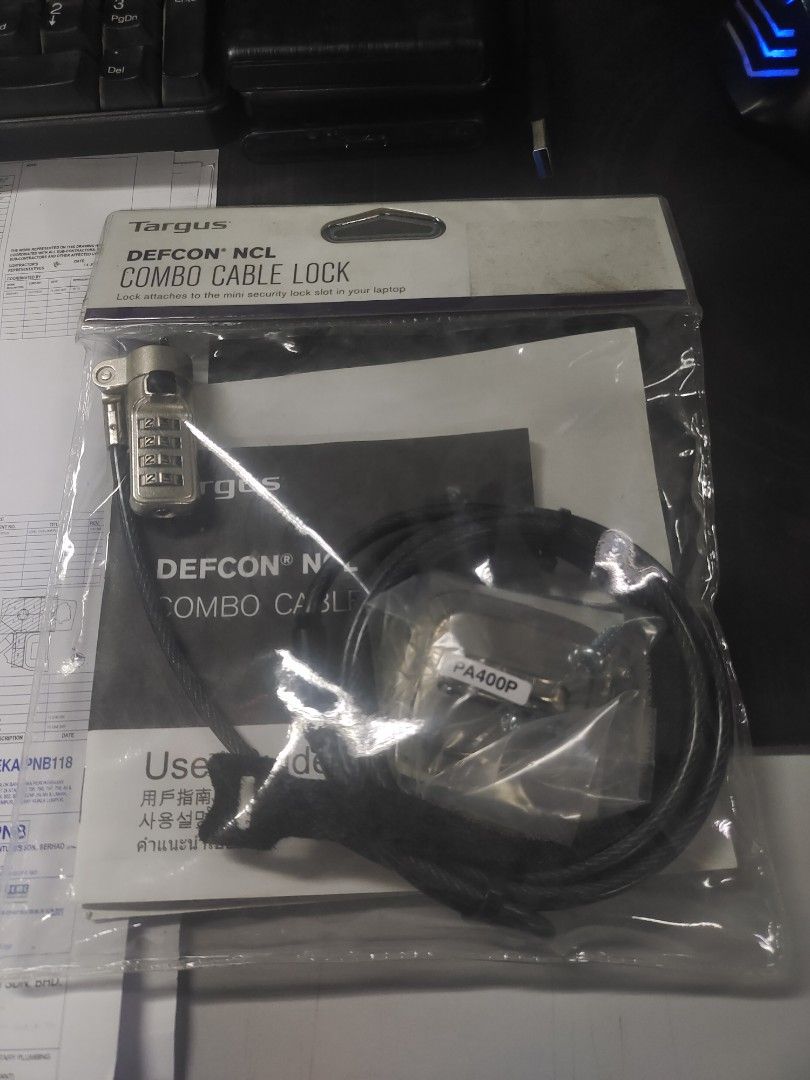 Targus Defcon NCL laptop lock new, Computers & Tech, Laptops ...
