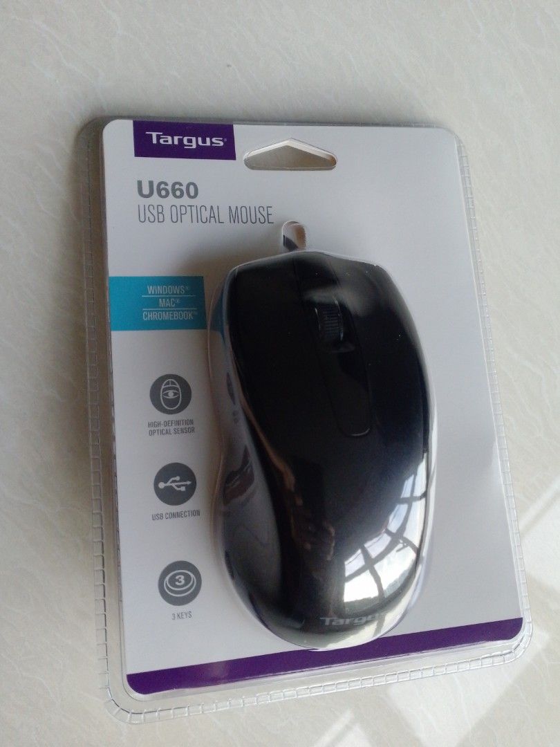Targus Wired Mouse, Computers & Tech, Parts & Accessories, Mouse ...
