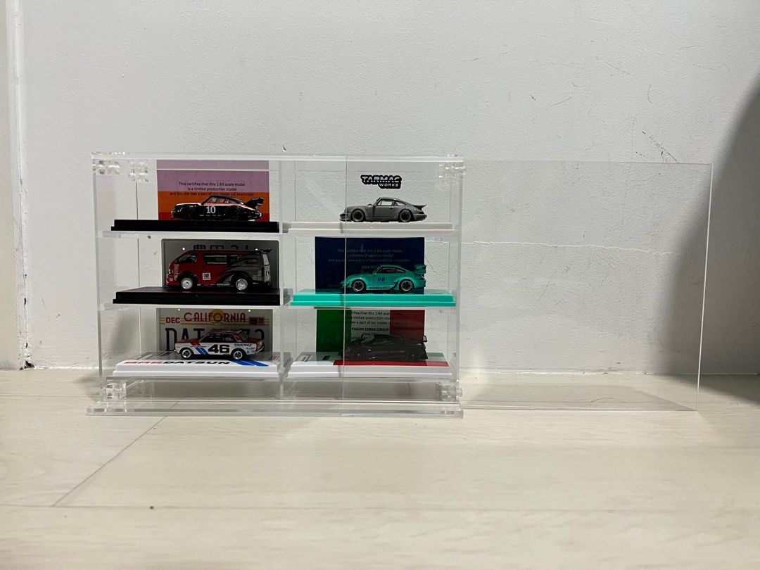 Tarmac Works: 1/64 6-Car Acrylic Display Case, Hobbies & Toys, Toys ...