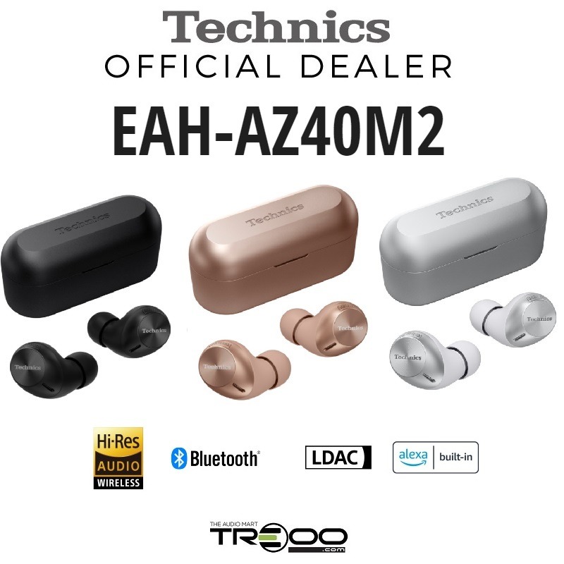 Technics EAH-AZ40M2 TWS Wireless Bluetooth Noise-Cancelling In-Ear ...