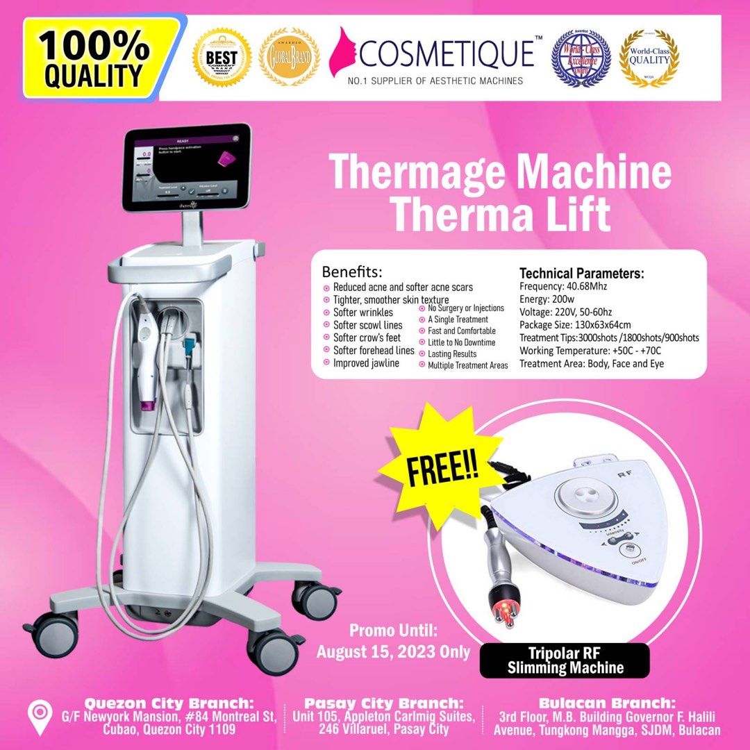 Thermalift Thermage With Free Rf Slimming Machine on Carousell
