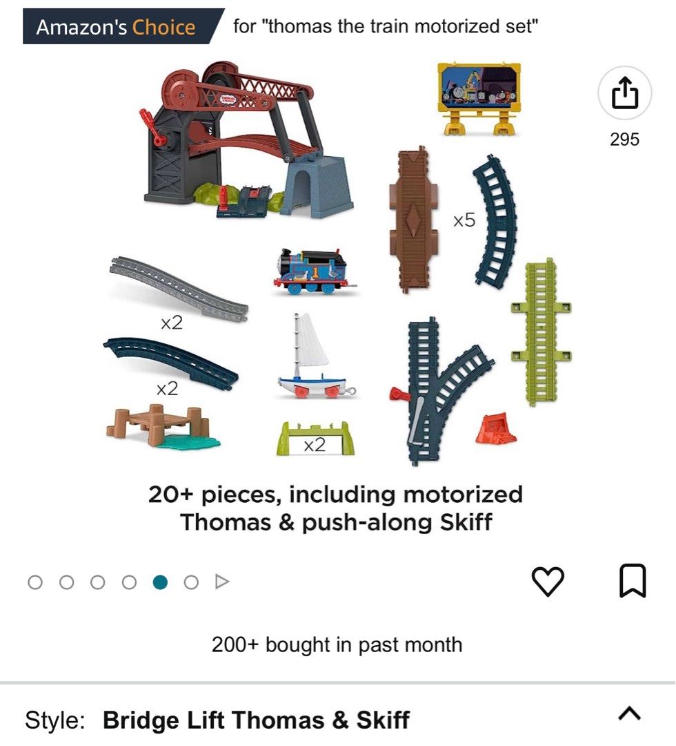 Thomas & Friends Trackmaster Bridge Lift Thomas & Skiff, Hobbies & Toys ...