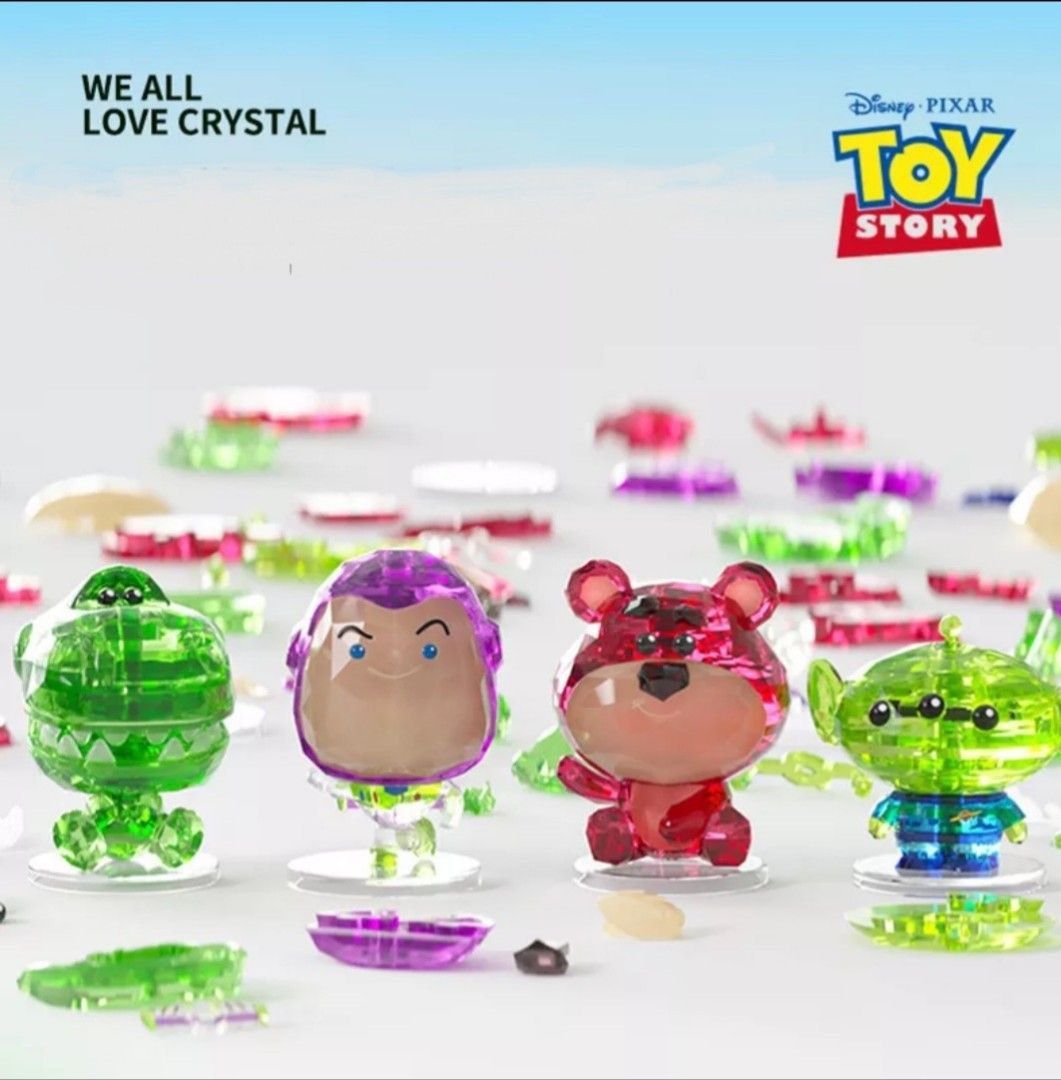 Toy Story / Disney Princess 3D Crystal toy puzzle Aliens and Cinderella ...