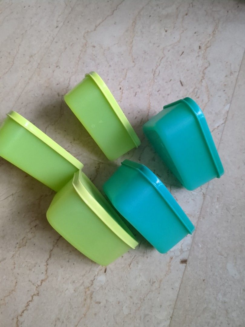 Tupperware triangular snack containers / containers, Furniture & Home ...