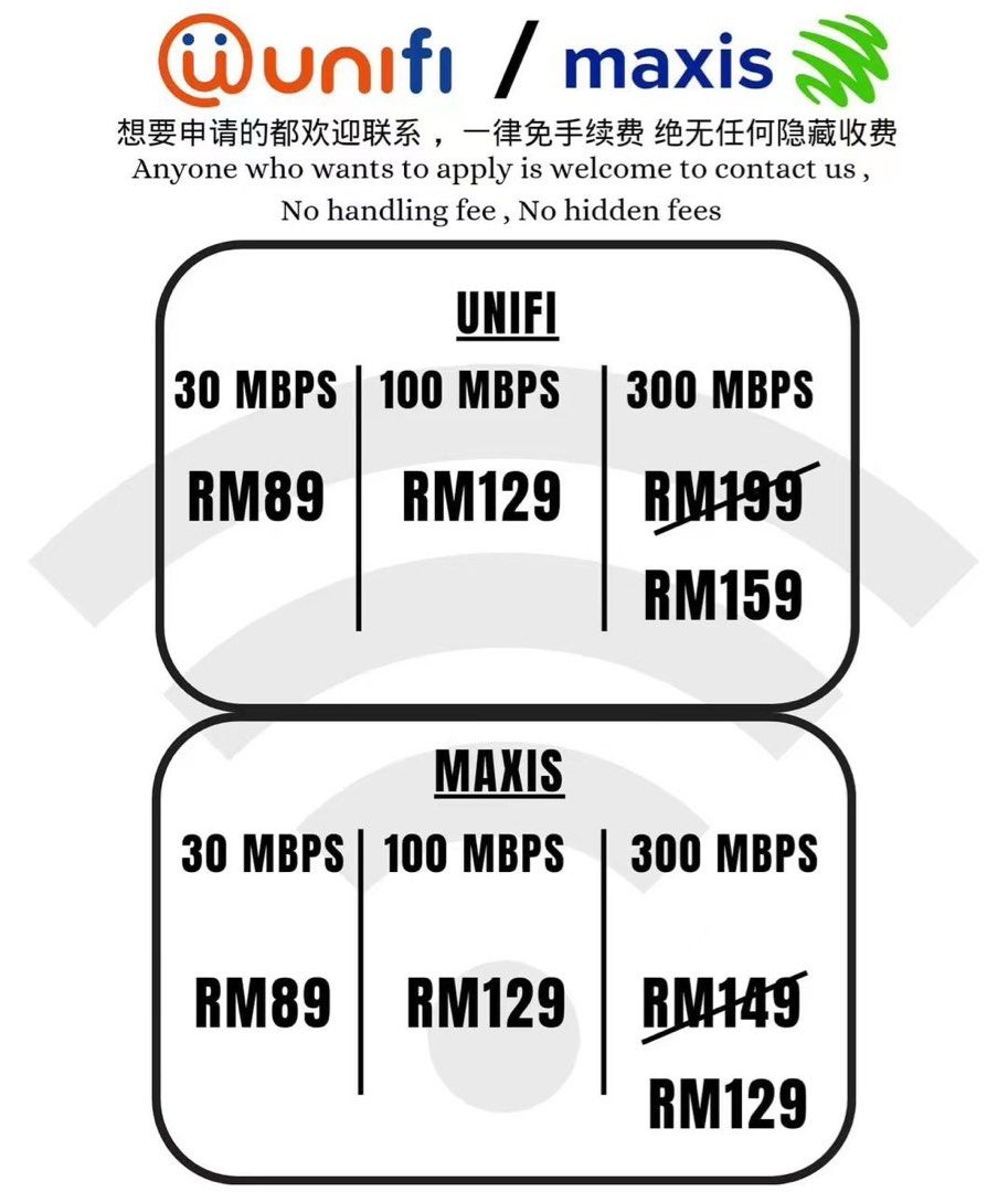Unifi Maxis Installation Fibre Computers And Tech Parts And Accessories Networking On Carousell