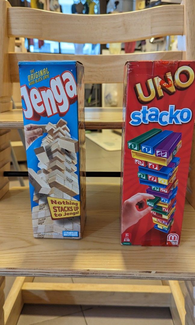 Uno Stacko /Jenga, Hobbies & Toys, Toys & Games on Carousell