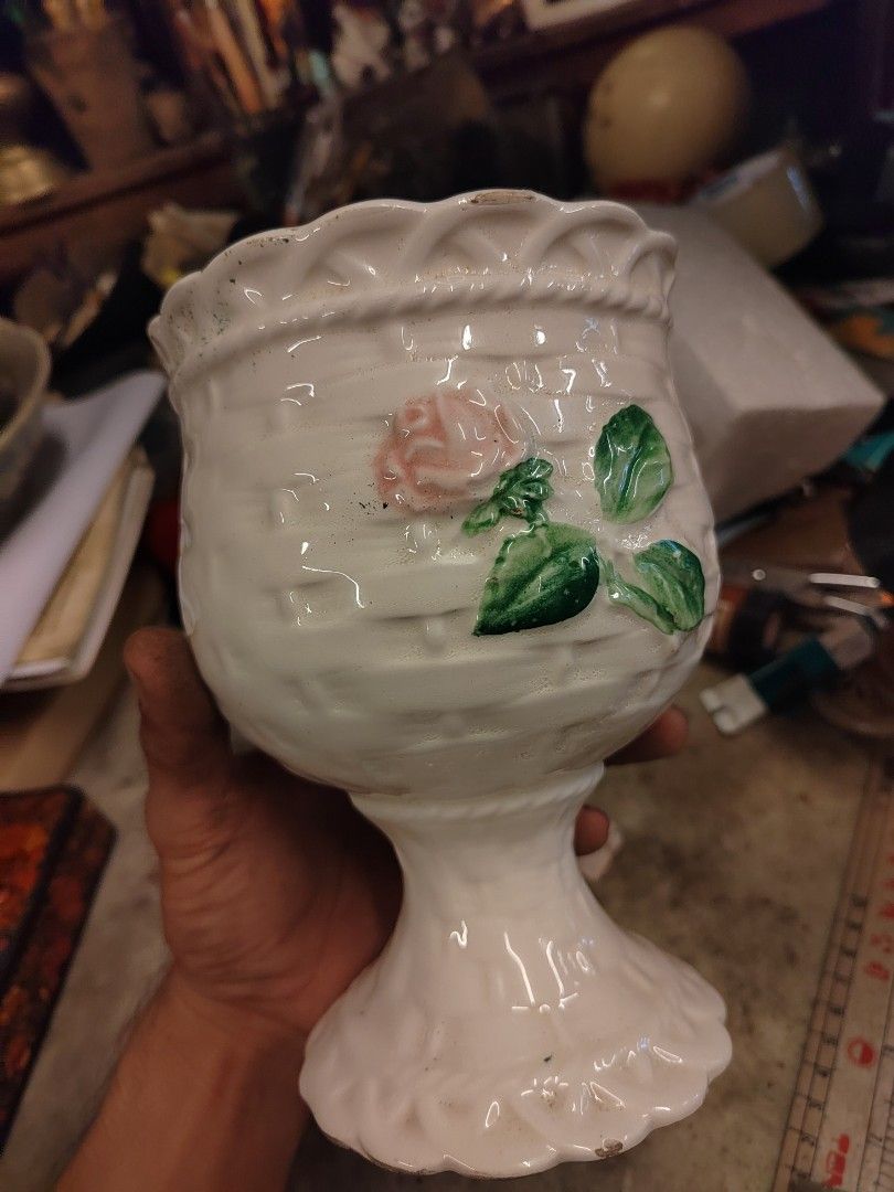 Vintage Rubens Originals Ceramic Kimberly Rose 1969 Planter, Hobbies ...