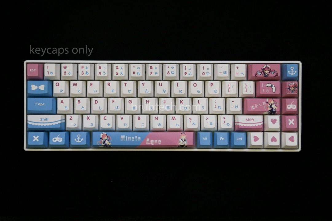 Vtuber Hololive JP Minato Aqua Theme PBT Keycaps, Computers & Tech ...