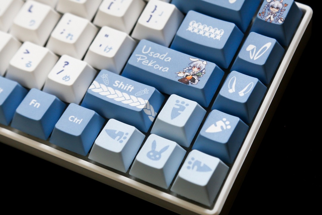Vtuber Hololive JP Usada Pekora Theme PBT Keycaps, Computers & Tech ...