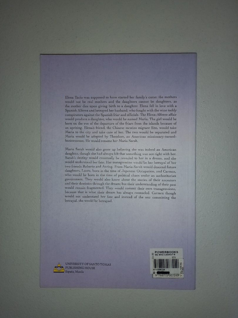 We Who Cannot Be Daughters by Clarissa V. Militante, Hobbies & Toys ...