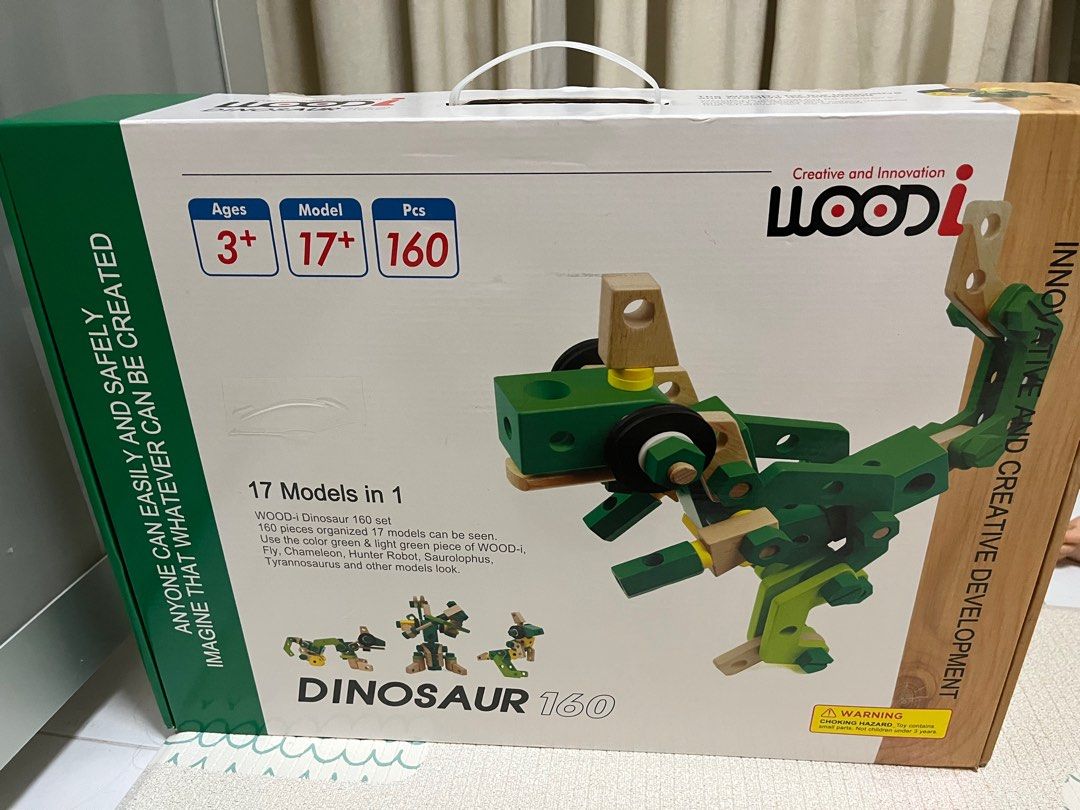 Wooden Dinosaur Model Set (17 Models), Babies & Kids, Infant Playtime ...