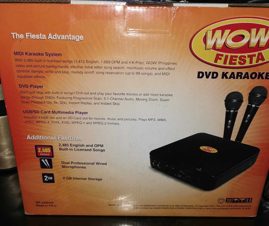 Wow Fiesta DVD Karaoke Magic Sing on Carousell