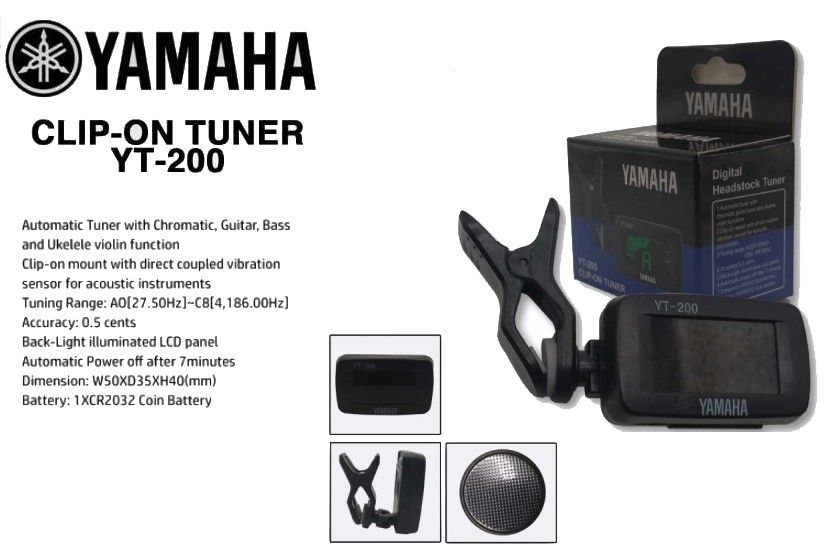 Yamaha Clip on tuner YT-200, Hobbies & Toys, Music & Media, Music ...